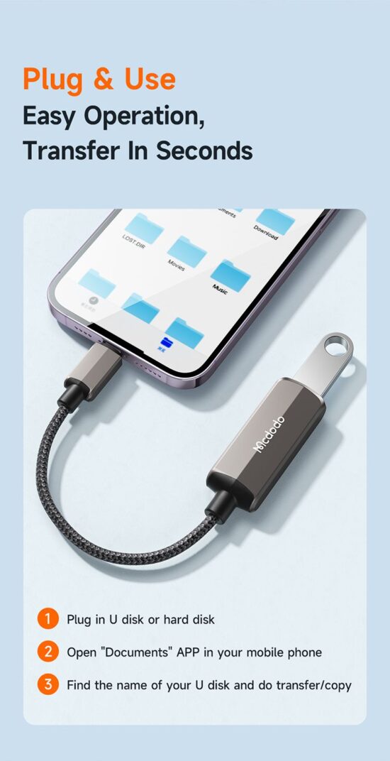 خرید تبدیل هارد لایتنینگ به USB-A + لایتنینگ مک دودو مدل MCDODO CA-2690 ...