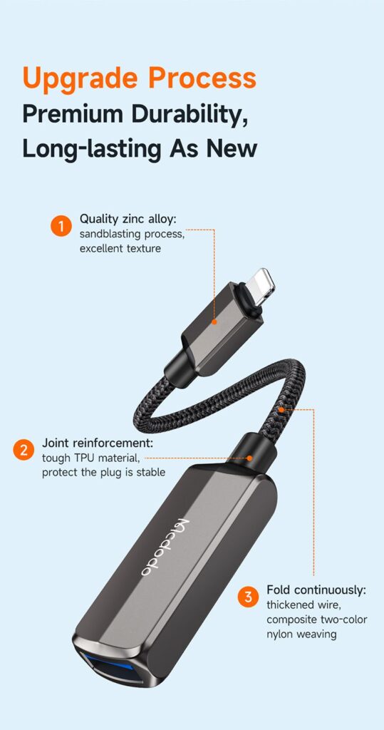 خرید تبدیل هارد لایتنینگ به USB-A + لایتنینگ مک دودو مدل MCDODO CA-2690 ...