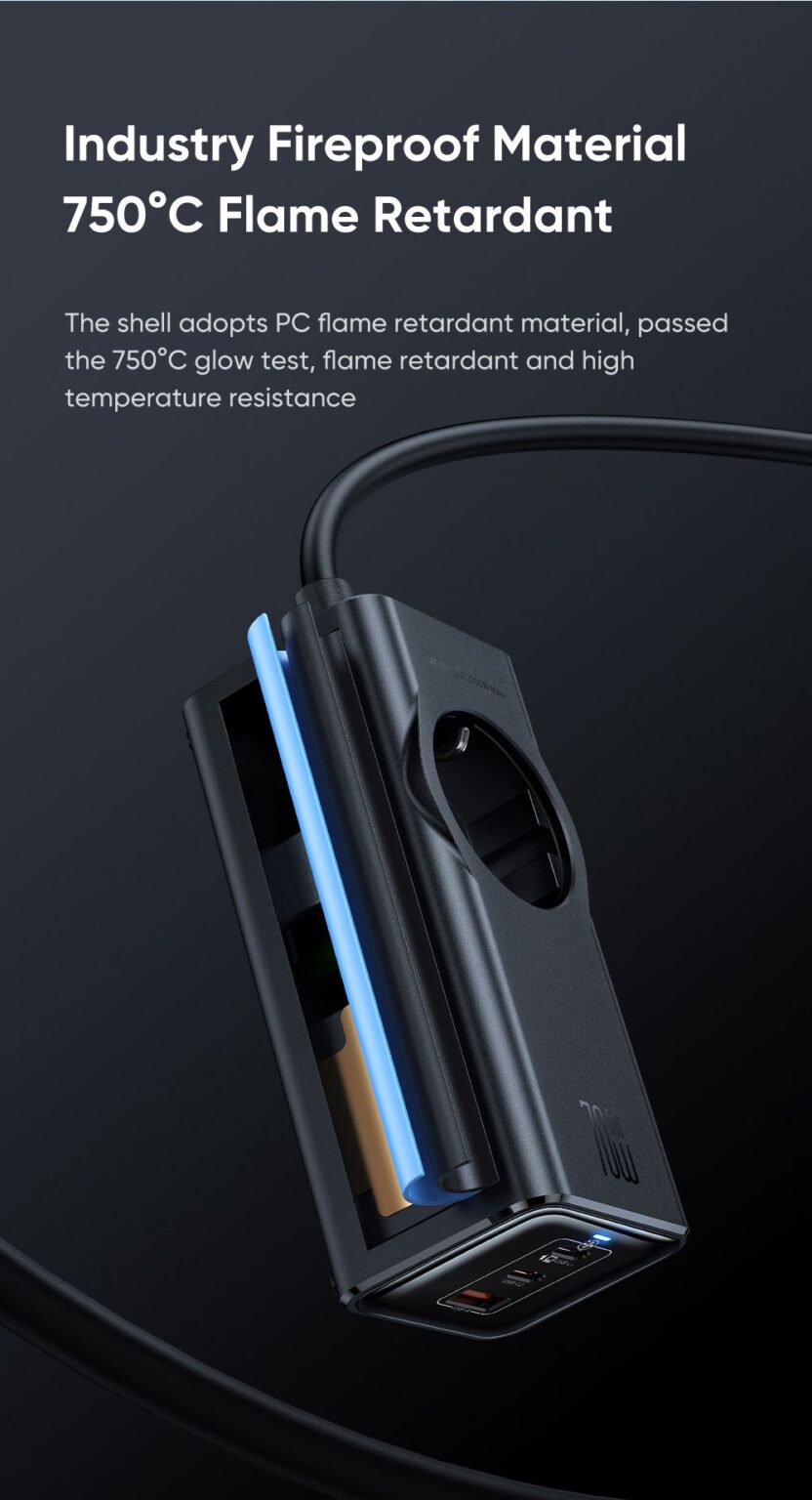 خرید آداپتور شارژ و چند راهی محافظ برق 70 وات مک دودو مدل MCDODO GaN CH ...